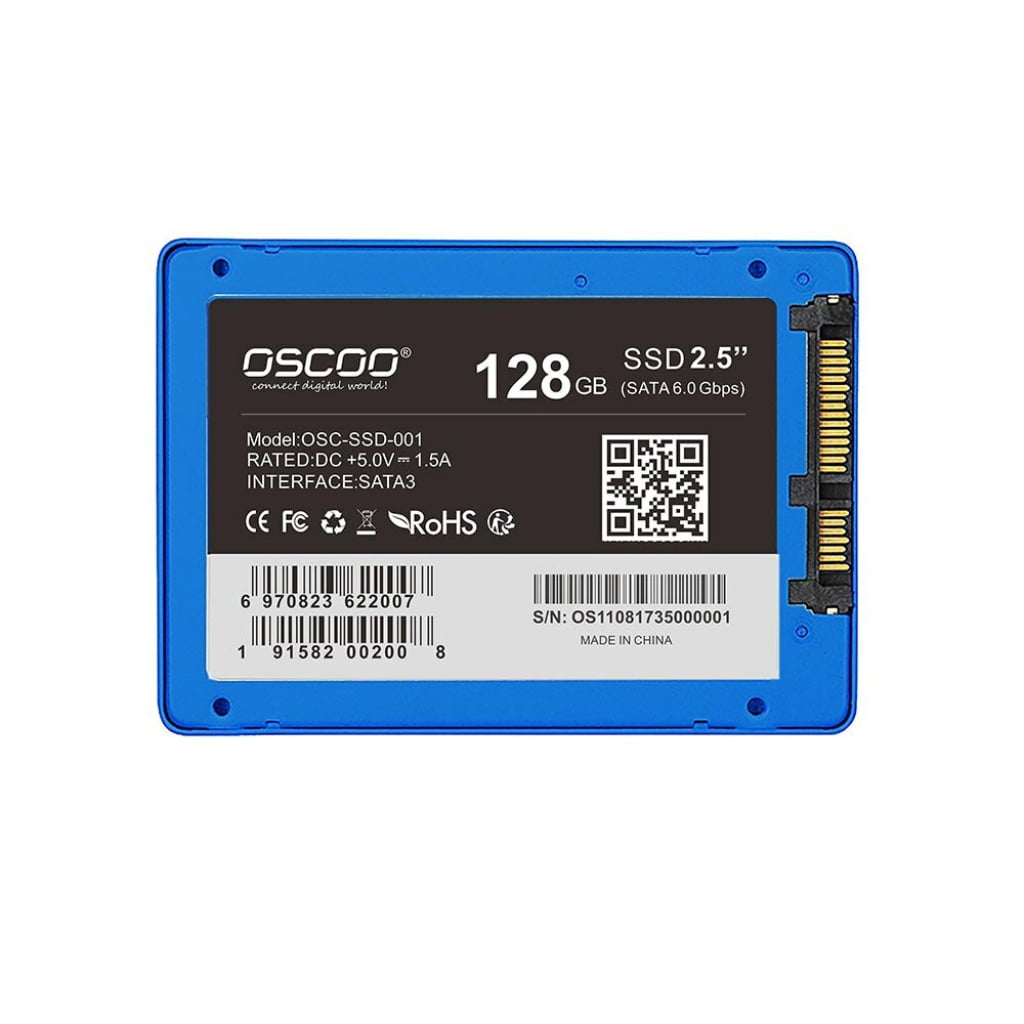 OSCOO-128GB(BLUE HOUSING) 3DTLC SATA SSD | Suhadha Computer Center Gampaha