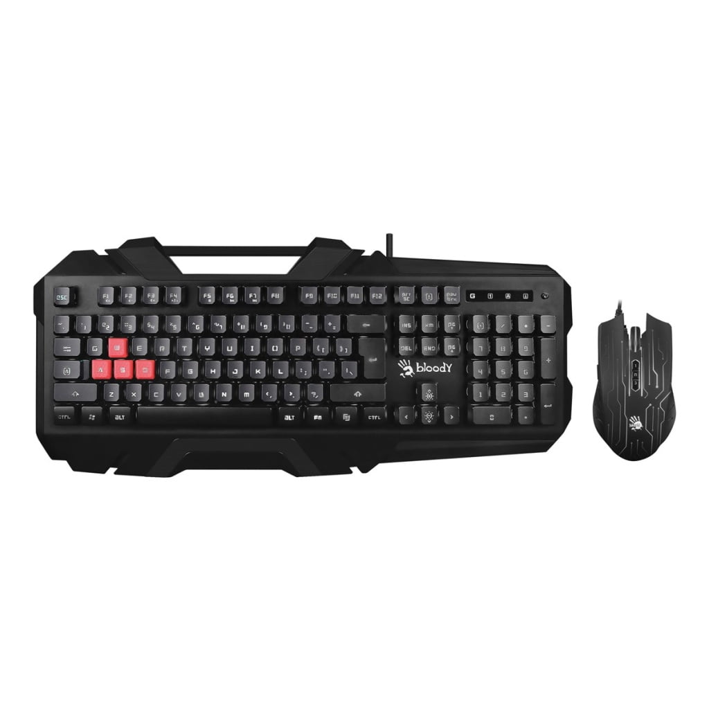 BLOODY B2500 GAMING WIRED KEYBOARD AND MOUSE | Suhadha Computer Center Gampaha