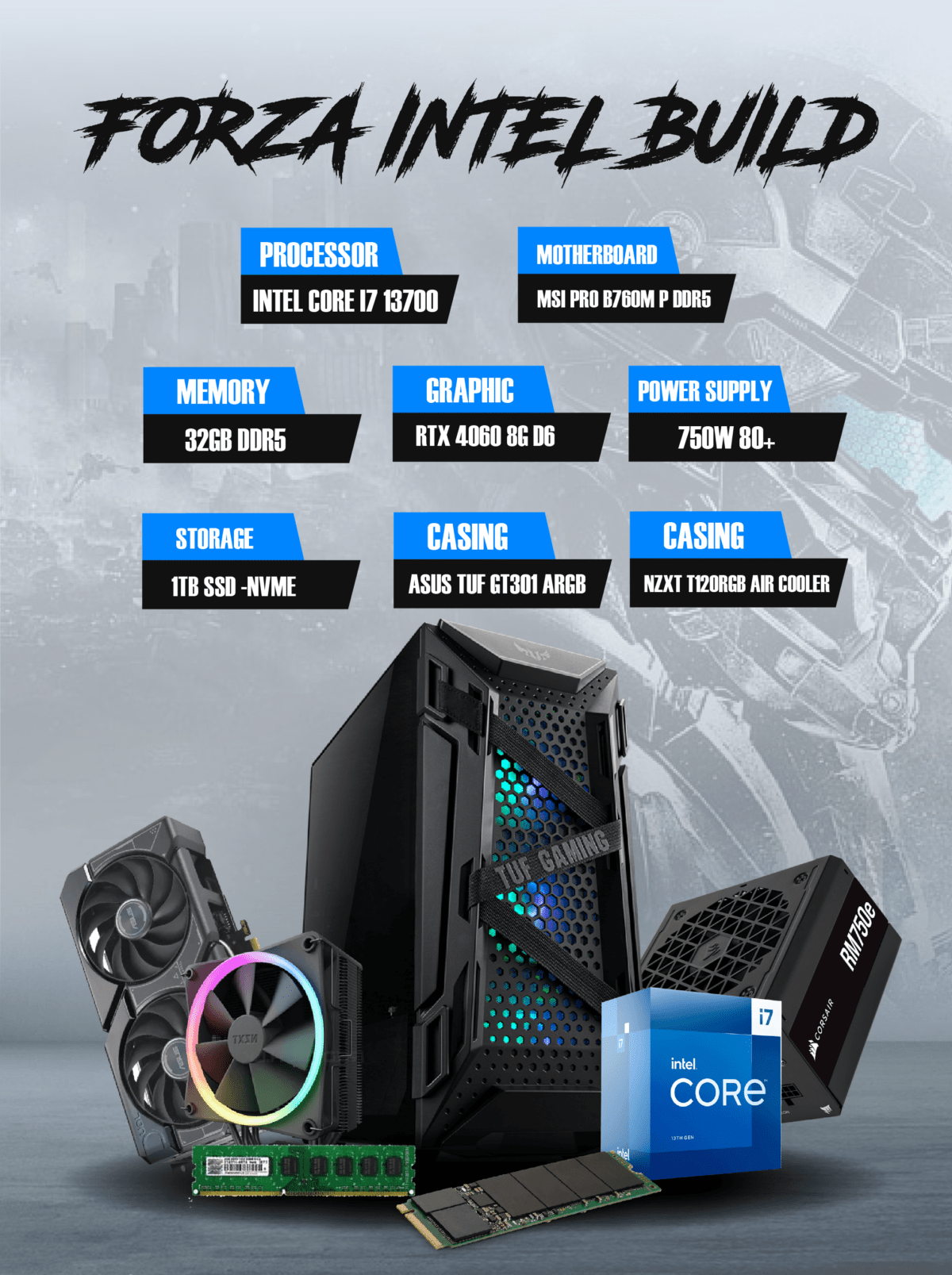 FORZA INTEL BUILD CUSTOMIZE PC | Suhadha Computer Center Gampaha